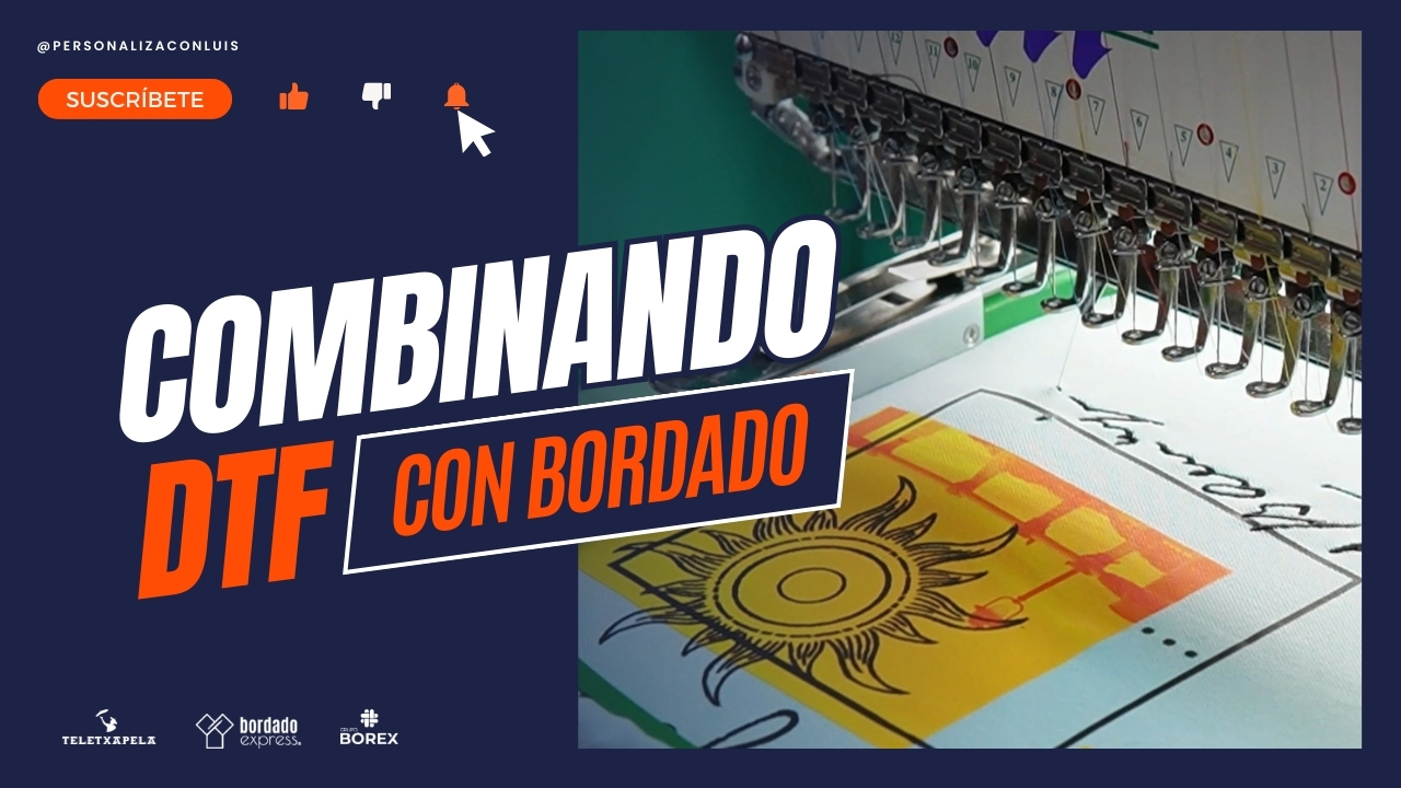 Combina DTF y Bordado en Textiles. ¡Diseña prendas exclusivas!